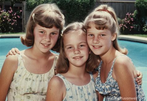Sisters By The Pool Stable Diffusion Online