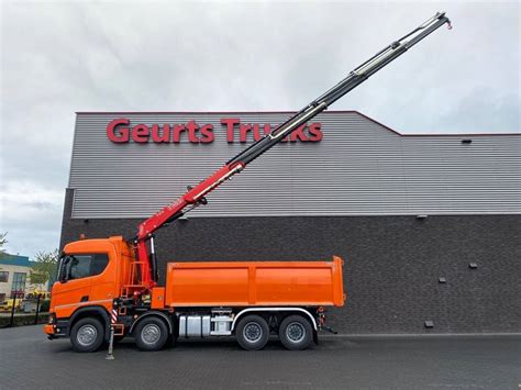 Scania R650 V8 Ngs Xt 8x4 Kipper Fassi F275a225 Kraankrancrane