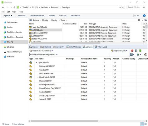 How To Show Drawings Under The SOLIDWORKS PDM Contains Tab