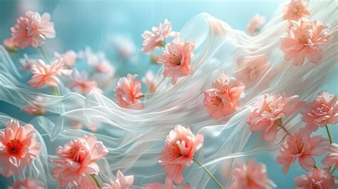 Premium Photo Flower Wave Abstract Background