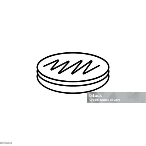 개념 선 아이콘 먹거리와 쿠키입니다 간단한 요소 그림입니다 개념 개요 기호 디자인 패스트 푸드에서 먹거리와 쿠키 설정 합니다 웹 및 모바일 Ui Ux에 대 한 사용할 수