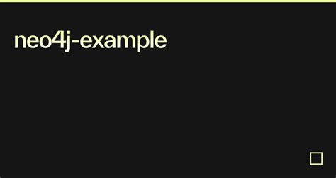 Neo4j Example Codesandbox