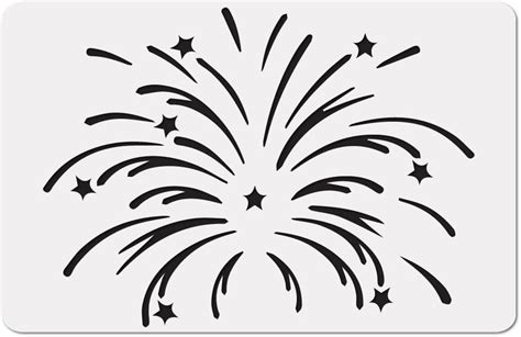 U Stencil Usa Firecracker Burst Multipurpose Stencil