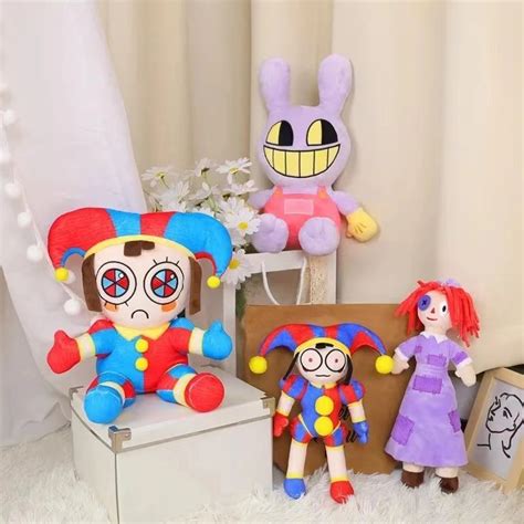 Plush Digital Circus Pomni Jax Stuffed Doll Toys Cartoon Image Pillow