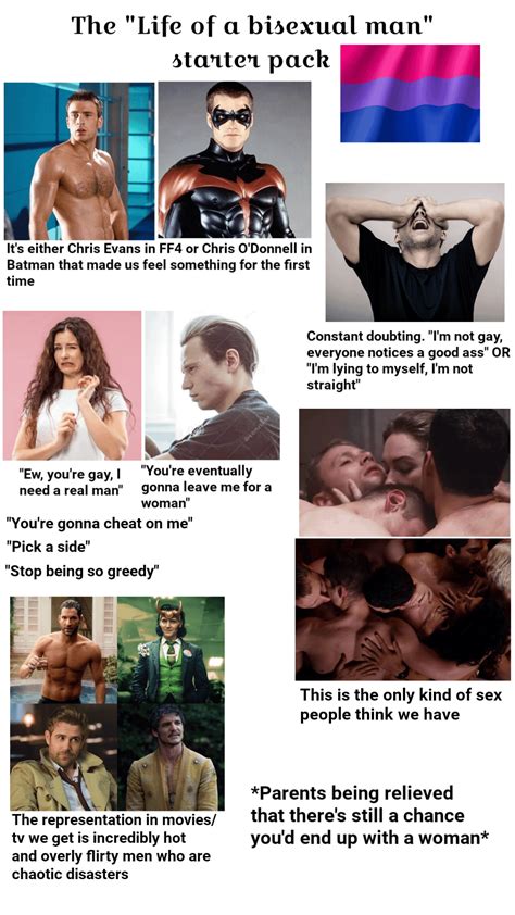 Bisexual Man Starter Pack R Bisexual