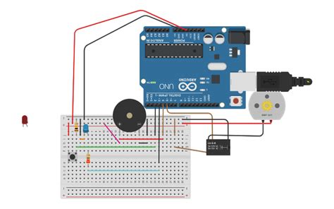 Circuit Design Banda Arduino Tinkercad