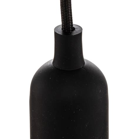 Silicone Pendant Light Only With Socket Black Lightsie