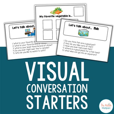 Visual Conversation Starters With Visual Choices The Autism Helper