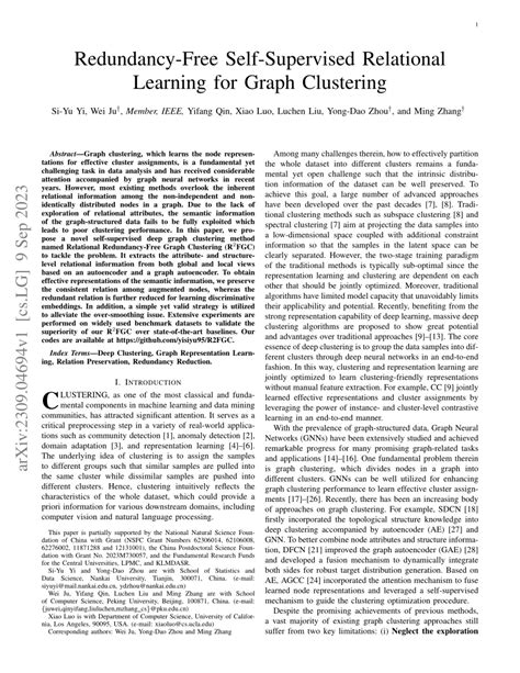 PDF Redundancy Free Self Supervised Relational Learning For Graph