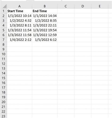 Excel Calculate Difference Between Two Times In Minutes