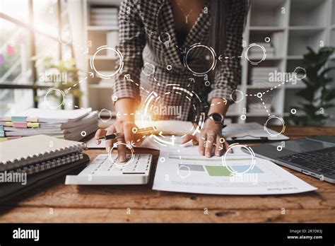 Business Person Process And Workflow Automation With Flowchart Business Analytics Workflow