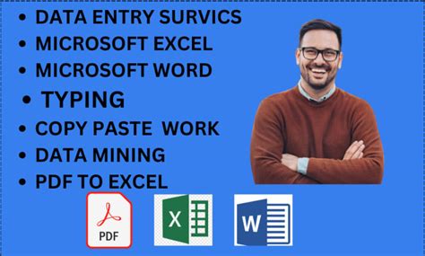 do data entry excel typing copy paste work and pdf by math 72428