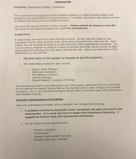 Solved Concepts Classes And Objects Inheritance The