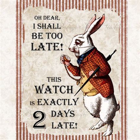 Disney White Rabbit Quotes Alice Adventures Wonderland White Rabbit