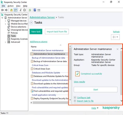 How To Expand The Status Display Area For Tasks Policies Managed