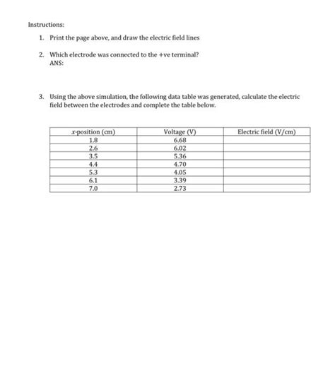 Solved PHY126 Lab 1 Electric Field Mapping Document Created Chegg Com