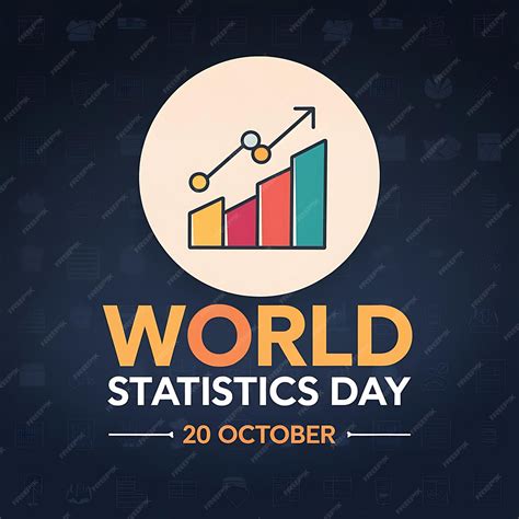 World Statistics Day Vector Image Illustration Premium Ai Generated Vector