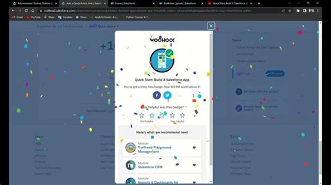Add A Quick Action Unit Salesforce Trailhead Youtube