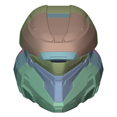 Halo Celox Mk7 Core Helmet 3d Print Model Wireframe