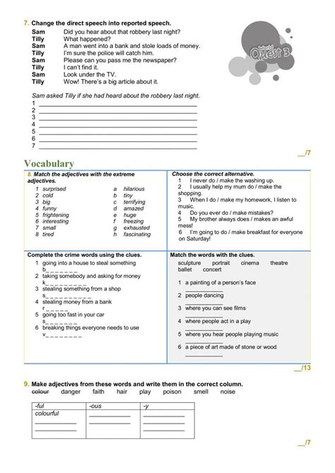 World Quest Exam Free Interactive Worksheets 5835158