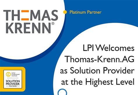 Lpi Welcomes Thomas Krenn Ag As Platinum Solution Provider Linux