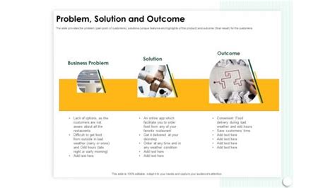 Problem Solution And Outcome Powerpoint Templates Slides And Graphics