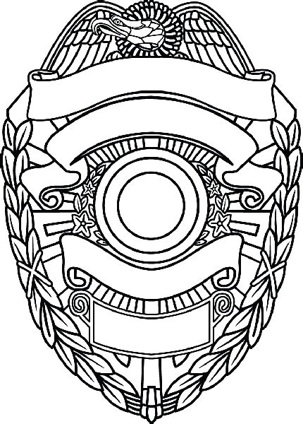 Police Badge Drawing At GetDrawings Free Download