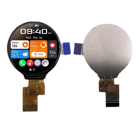 1 28inch Round TFT LCD Screen 240 240 SPI 4line Smartwatch IPS LCD Display Small TFT LCD