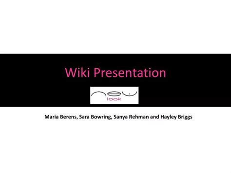 Ppt Wiki Presentation Powerpoint Presentation Free Download Id1580827