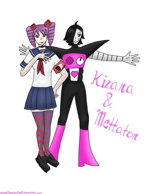 Yandere Sim X Undertale Kizana And Mettaton By Animephantomme On