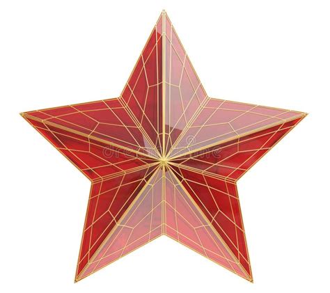 Ruby Star On White Stock Illustration Illustration Of Style 119565287