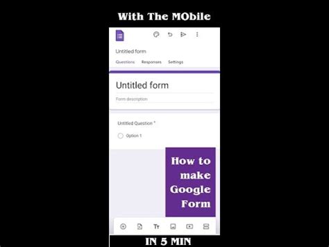 Google Forms How To Create Google Form In Mobile Or PC YouTube
