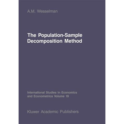 The Population Sample Decomposition Method Em Promoção Na Americanas