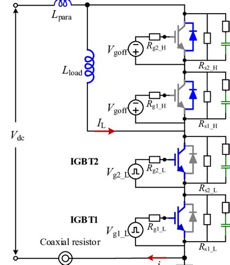 Depicts The Situation Of Two Series Connected Igbts Half Bridge Circuit Download Scientific