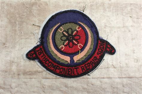 Usaf 18th Component Repair Squadron Sew On Patch Used Military Steals And Surplus