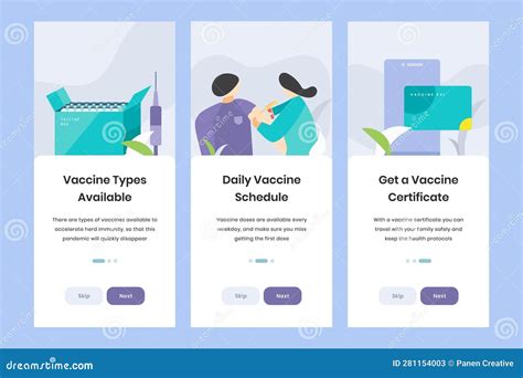 Health Vaccine Ui Design Stock Vector Illustration Of Disease 281154003