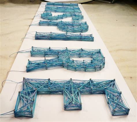 Diy Typographic String Art One Broads Journey