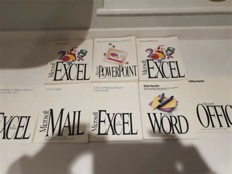 microsoft excel word mail powerpoint office user reference guidebooks