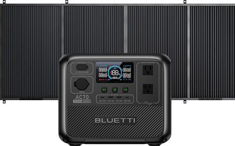 Amazon Com Bluetti Portable Power Station Ac With Pv Solar Panel Wh Solar Generator