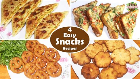 4 Easy Snacks Recipes Nasta Recipe Tasty Evening Snacks 5 Min