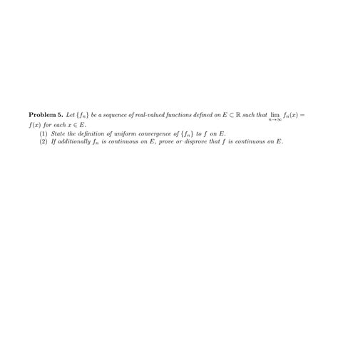 Problem Let Fn Be A Sequence Of Real Valued Chegg