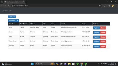 User Management System By Springboot And Thymeleaf Sanjit Kumar