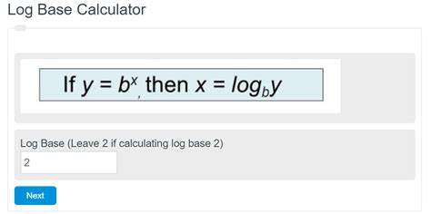 Log Base 2 Calculator Calculator Academy
