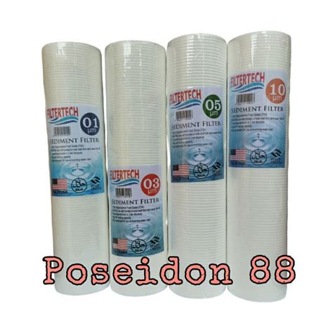 Jual Catridge Filter Air Sediment Water Filter 10 Inch Filtertech Shopee Indonesia