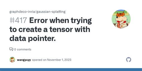 Error When Trying To Create A Tensor With Data Pointer · Issue 417