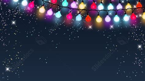 Shine Business Neon Lights Meeting Colorful Neon Powerpoint Background