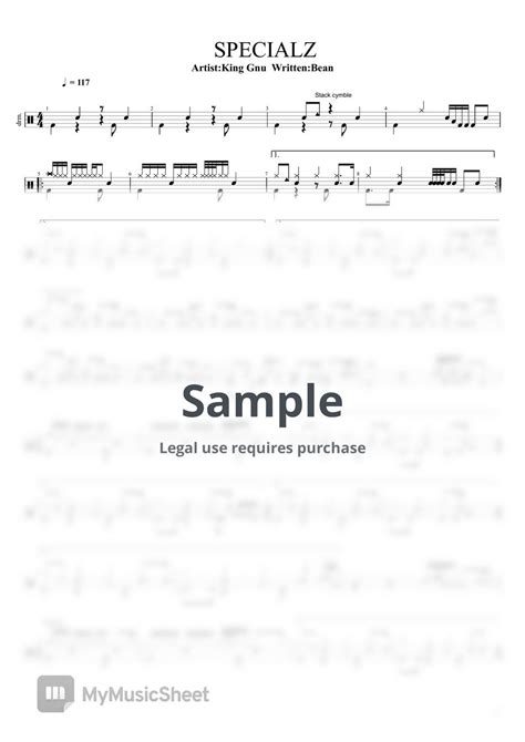 King Gnu Specialz 악보 By Optimist Young