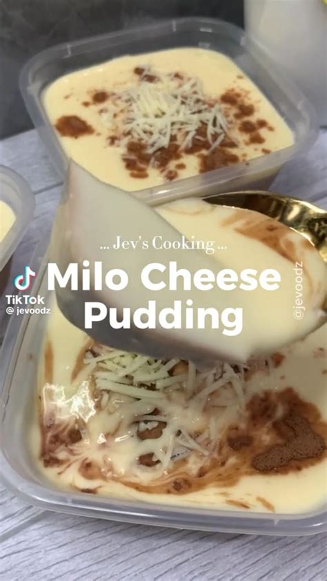 Milo Cheese Pudding Follow For Update Cooking Cookies Delicacy Food Cookie Recipes Homemade