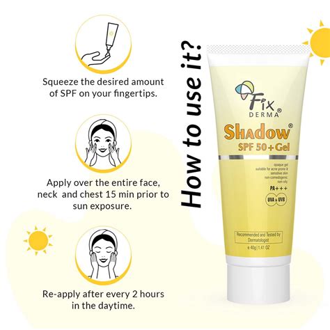Buy Fixderma Shadow Sunscreen Spf 50 Gel For Oily Skin Uva And Uvb