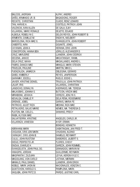 Class Record Name Format Pdf